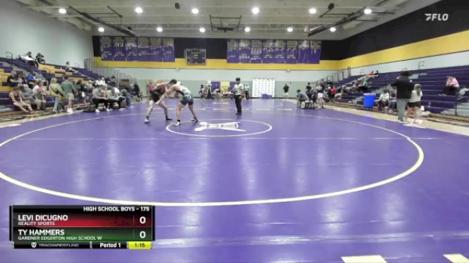 175 lbs Round 2 - Ty Hammers, Gardner Edgerton High School W vs Levi ...