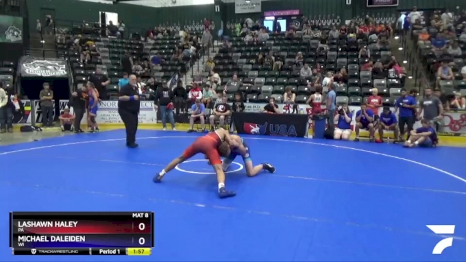 125 lbs Champ. Round 1 - LaShawn Haley, PA vs Michael Daleiden, WI