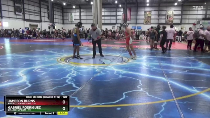 120 lbs Champ. Round 1 - Gabriel Rodriguez, Kellam Mat Rats vs Jameson ...
