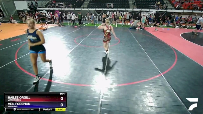 150 lbs Semifinal - Hailee Orgill, Washington vs Veil Foreman, Wyoming