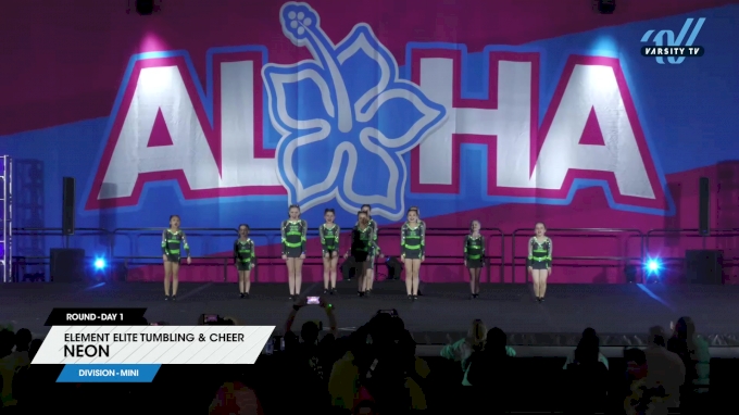 Element Elite Tumbling & Cheer - NEON [2024 L2 Mini Day 1] 2024 Aloha Indy Showdown