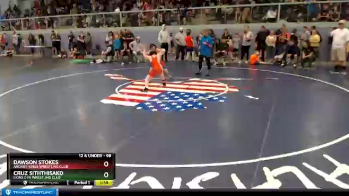 98 lbs Round 1 - Dawson Stokes, ANCHOR KINGS WRESTLING CLUB vs Cruz ...