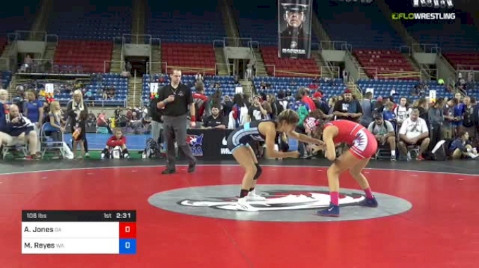 106 lbs Quarterfinal - Amani Jones, Georgia vs Maria Reyes, Washington