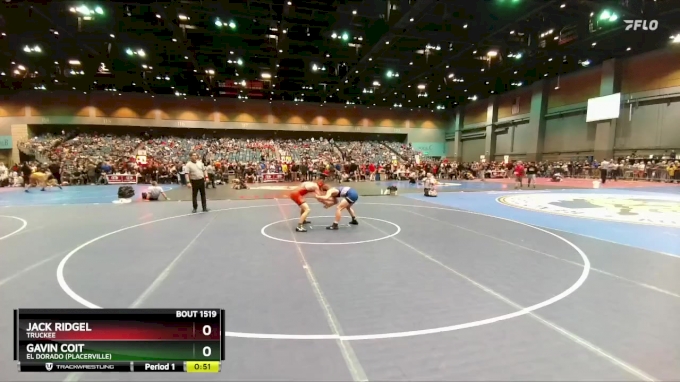 132 lbs Cons. Round 3 - Jack Ridgel, Truckee vs Gavin Coit, El Dorado ...