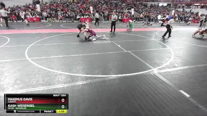 140 lbs Champ. Round 2 - Kash Weisensel, WYSO- Waterloo vs Maximus ...