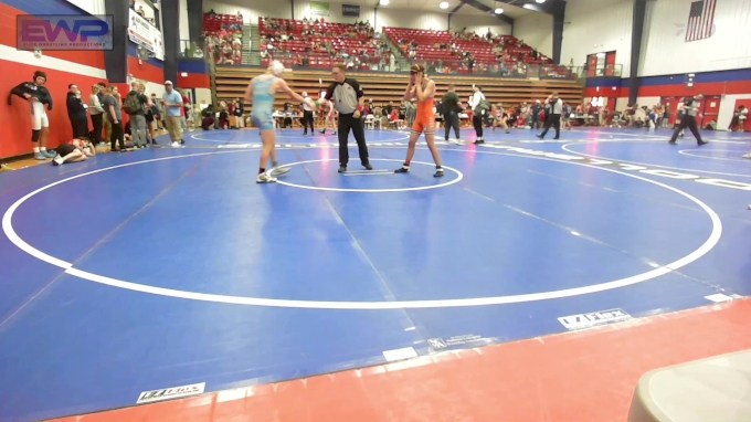 144 lbs Semifinal - Aaron Choate, Pawhuska vs Andrew Collier, Cushing ...