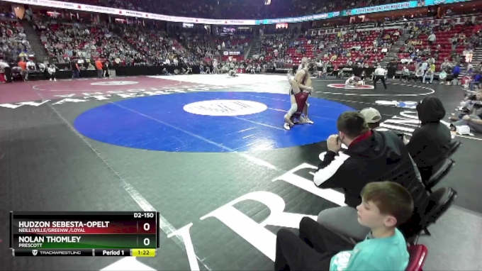 D2-150 lbs Quarterfinal - Hudzon Sebesta-Opelt, Neillsville/Greenw ...