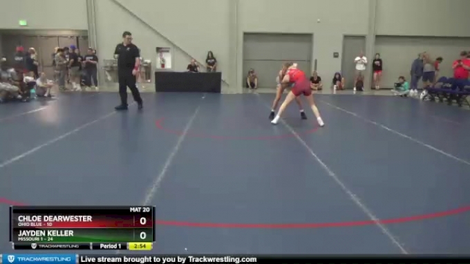 106 lbs Semis & 1st Wrestleback (8 Team) - Chloe Dearwester, Ohio Blue vs Jayden Keller, Missouri 1