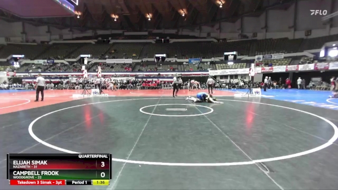 175 lbs Quarters & Wb (16 Team) - Elijah Simak, Nazareth vs Campbell ...