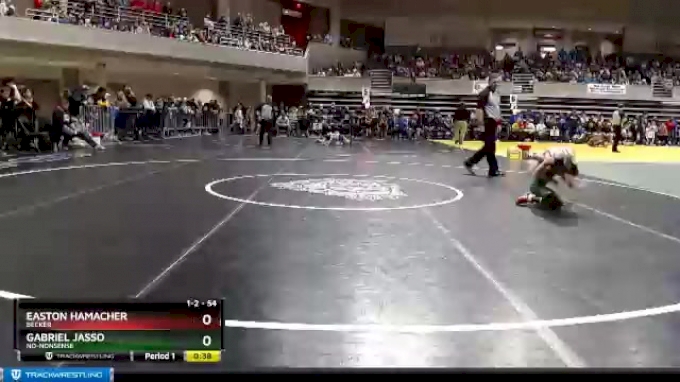 54 lbs Semifinal - Easton Hamacher, Becker vs Gabriel Jasso, No-Nonsense