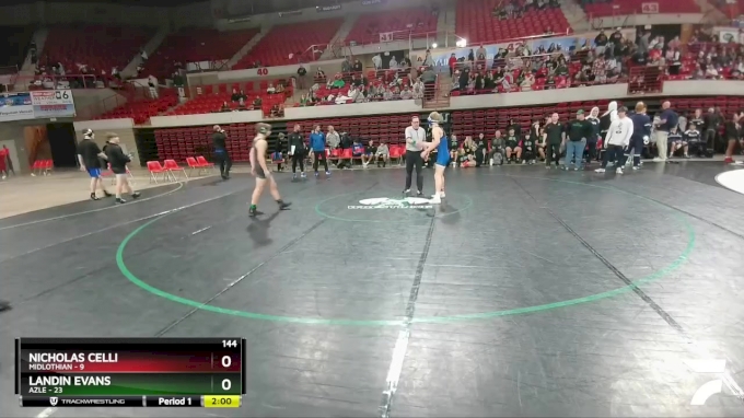 144 lbs 1st And 3rd - Nicholas Celli, Midlothian vs Landin Evans, Azle
