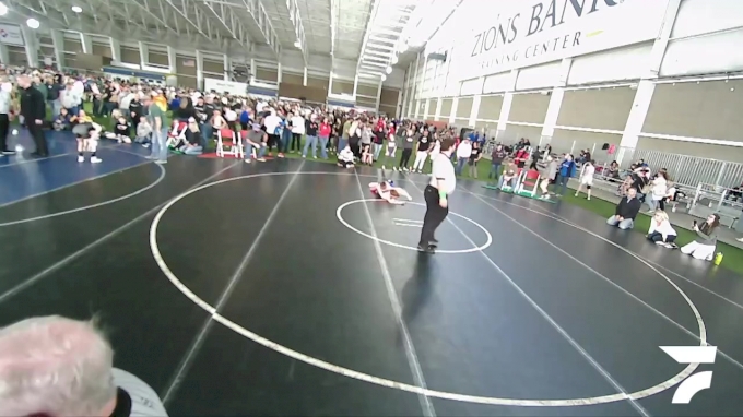 100 lbs Semifinal - Lincoln Schwettman, Badlands Elite vs Easton Suter ...