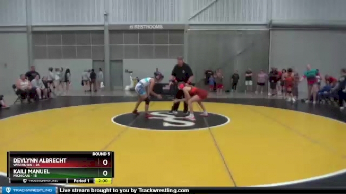 119 lbs Round 5 (6 Team) - Devlynn Albrecht, Wisconsin vs Kaili Manuel ...