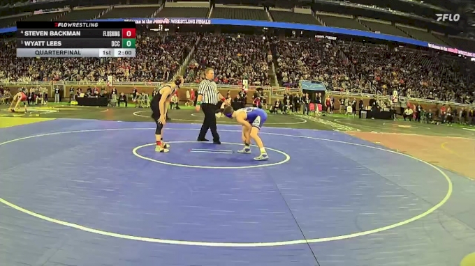 D1-120 lbs Quarterfinal - Wyatt Lees, Detroit Catholic Central HS vs ...