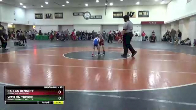 45 lbs Cons. Round 1 - Callan Bennett, Gladiator Wrestling vs Waylon ...