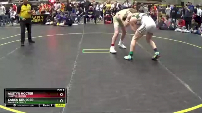 140 lbs Quarterfinal - Austyn Hocter, Hanover Horton vs Caden Krueger ...