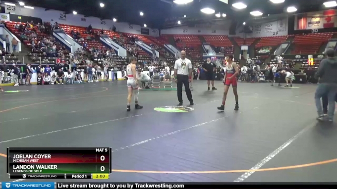 105 lbs Champ. Round 1 - Landon Walker, Legends Of Gold vs Joelan Coyer ...