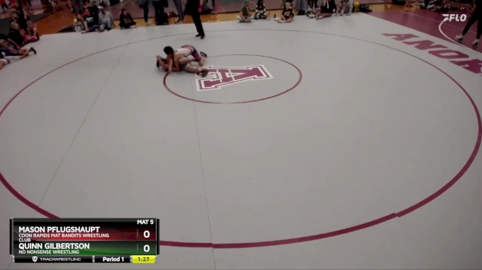 135 lbs Round 2 - Mason Pflugshaupt, Coon Rapids Mat Bandits Wrestling ...