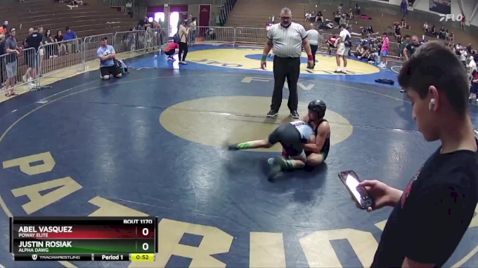 90 lbs 3rd Place Match - Abel Vasquez, Poway Elite vs Justin Rosiak ...