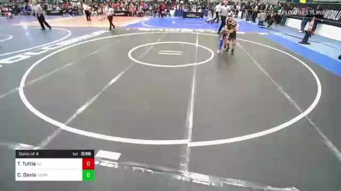 60 lbs Consi Of 4 - Tyler Tuttle, Nevada Elite vs Camden Davis ...