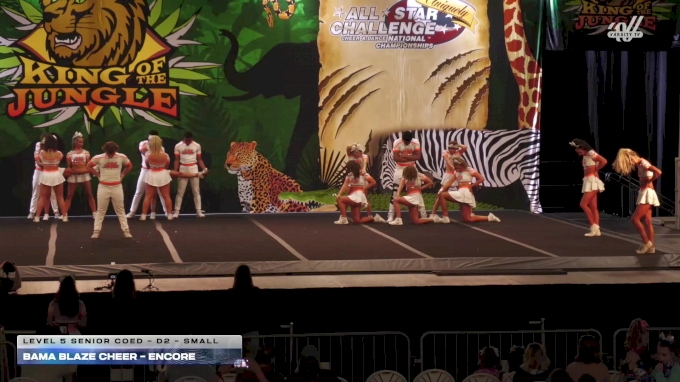 Bama Blaze Cheer - Encore [2025 L5 Senior Coed - D2 - Small] 2025 ASC ...