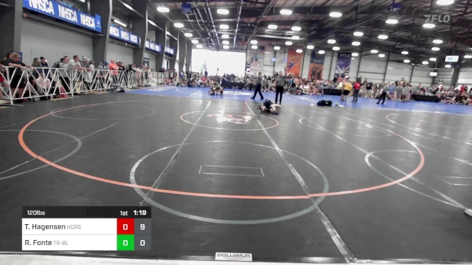 120 lbs Rr Rnd 3 - Tyeler Hagensen, Iron Horse Wrestling Club vs Rafe ...