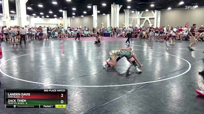132 lbs Placement (16 Team) - Landen Davis, Iowa Black vs Zack Tihen ...