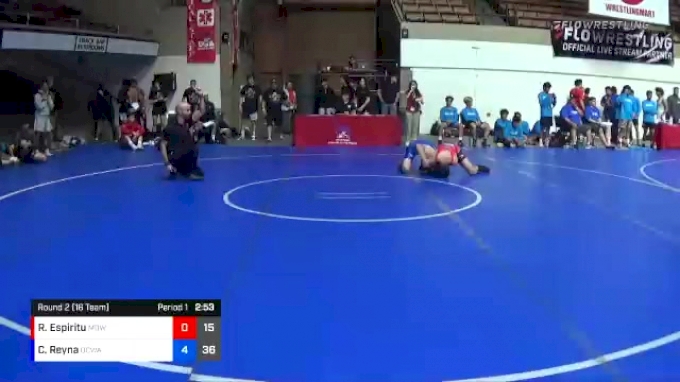 126 lbs Round 2 (16 Team) - Ryan Espiritu, MDWA vs Calen Reyna, OCWA