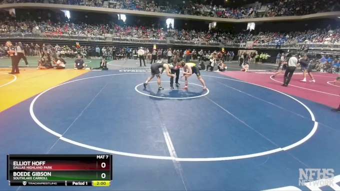 6A 175 lbs Champ. Round 1 - Elliot Hoff, Dallas Highland Park vs Boede ...