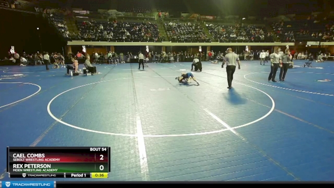 84 lbs Champ. Round 1 - Cael Combs, Sebolt Wrestling Academy vs Rex ...