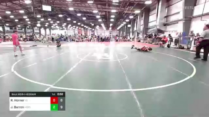 90 lbs Rr Rnd 1 - Ryan Horner, Young Guns Red vs Johnny Barron, Iron Horse