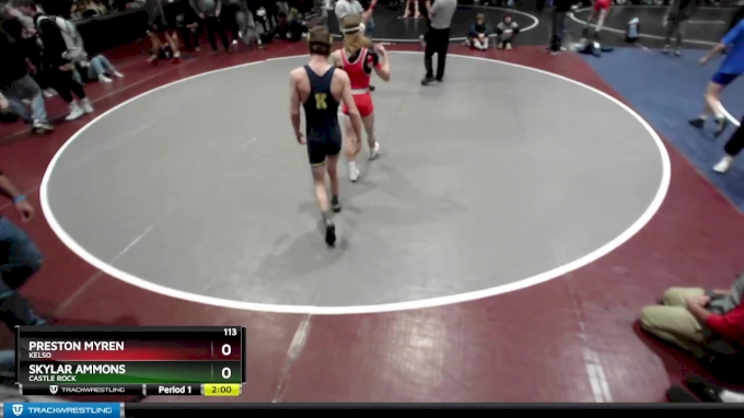 113 lbs Cons. Round 3 - Preston Myren, Kelso vs Skylar Ammons, Castle Rock