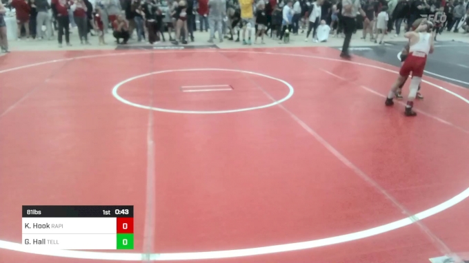 81 lbs 3rd Place - Kallum Hook, Rapid City Cobblers vs Gage Hall ...