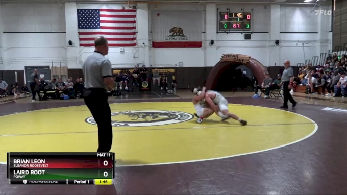 157 lbs 1st Place Match - Laird Root, Poway vs Brian Leon, Eleanor ...