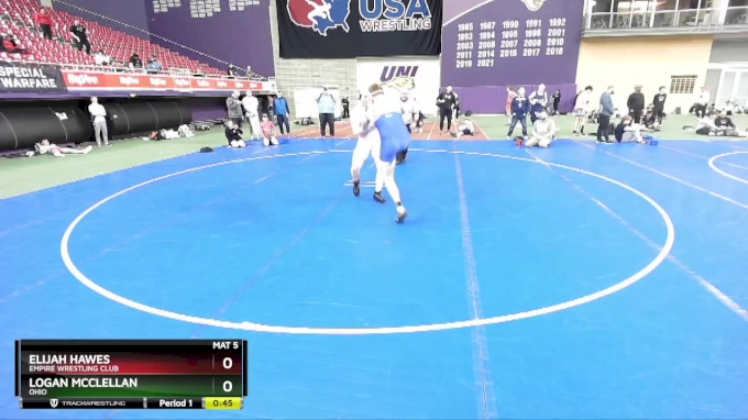 190 lbs Cons. Round 2 - Logan McClellan, Ohio vs Elijah Hawes, Empire ...