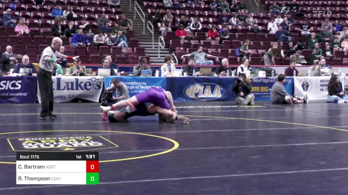 189 lbs Quarterfinal - Cole Bartram, Northern York vs Roman Thompson ...