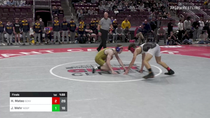 126 lbs Final - Hector Mateo, Saucon Valley vs Jacob Wehr, Notre Dame ...
