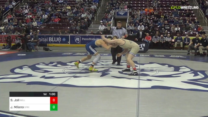 182 lbs 3rd Place - Scott Joll, Belle Vernon vs Joey Milano, Spring Ford