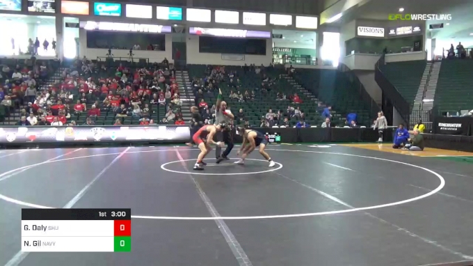 141 lbs Round Of 16 - Gerard Daly, Sacred Heart vs Nicholas Gil, Navy