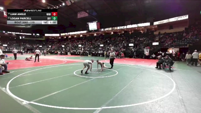 115 lbs Champ. Round 2 - Liam Angle, WHW2 vs Logan Parcell, RVY3