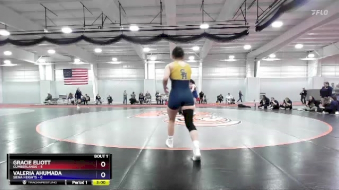 109 lbs Finals (2 Team) - Gracie Eliott, Cumberlands vs Valeria Ahumada ...