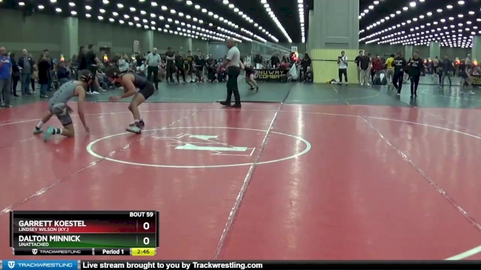 141 lbs Champ. Round 2 - Dalton Minnick, Unattached vs Garrett Koestel ...