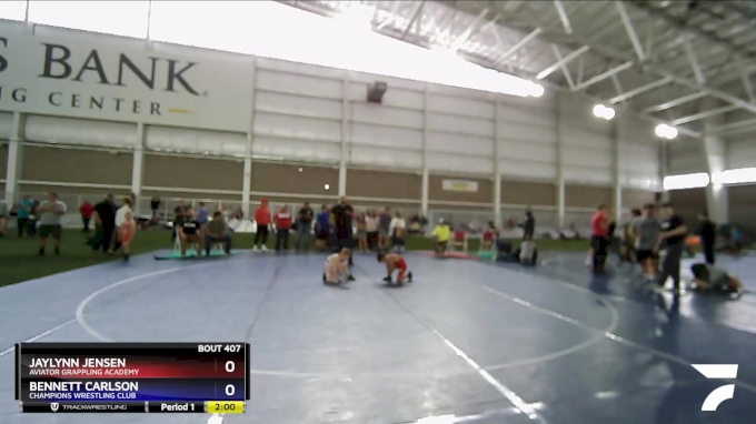 76-83 lbs Cons. Semi - Jaylynn Jensen, Aviator Grappling Academy vs Bennett Carlson, Champions ...