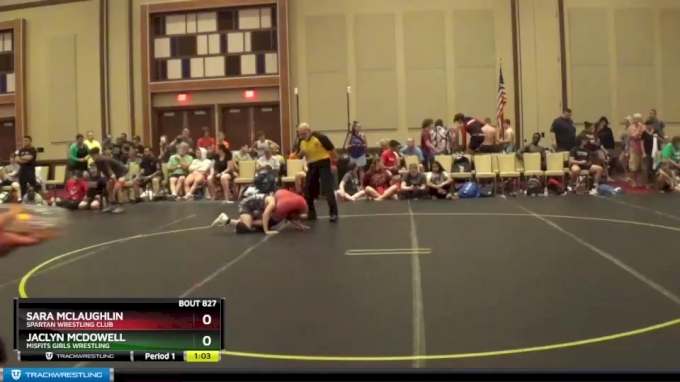 100/110 Cons. Round 1 - Jaclyn McDowell, Misfits Girls Wrestling vs ...