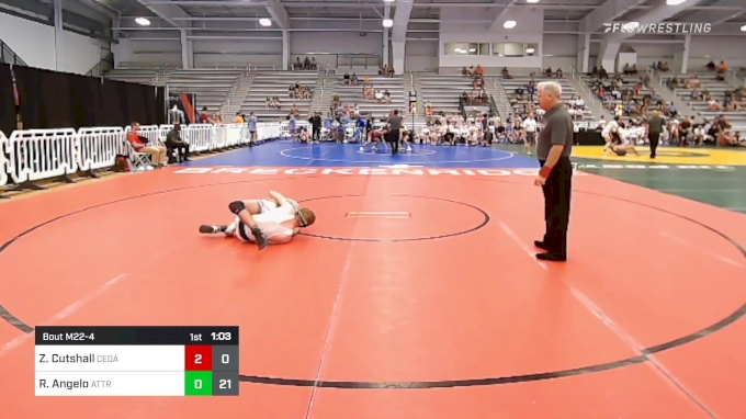 132 lbs Rr Rnd 1 - Zach Cutshall, Cedar Cliff vs Ryan Angelo, Attrition ...