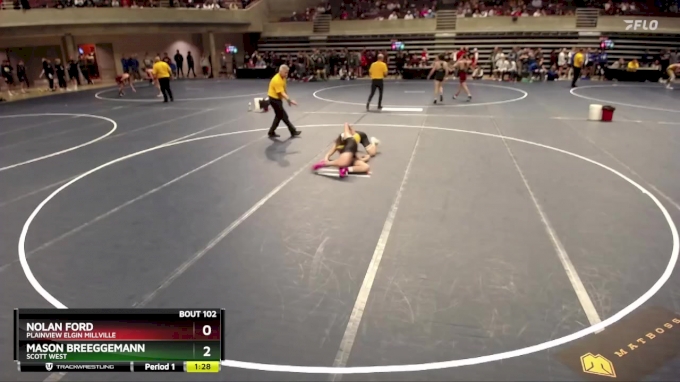 139 Championship Bracket Champ. Round 2 - Nolan Ford, Plainview Elgin ...