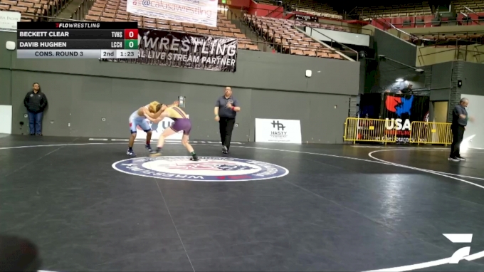 Cadet Boys Lower - 126 lbs Cons. Round 3 - Gavin Cortez, Pacifica High ...