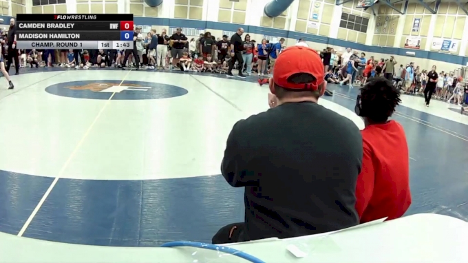 14U Boys FS - 105 lbs Champ. Round 1 - Camden Bradley, Roncalli ...