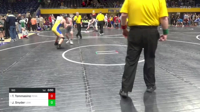 160 lbs 3rd Place - Triston Tommasino, Penn Trafford vs Jaxon Snyder ...