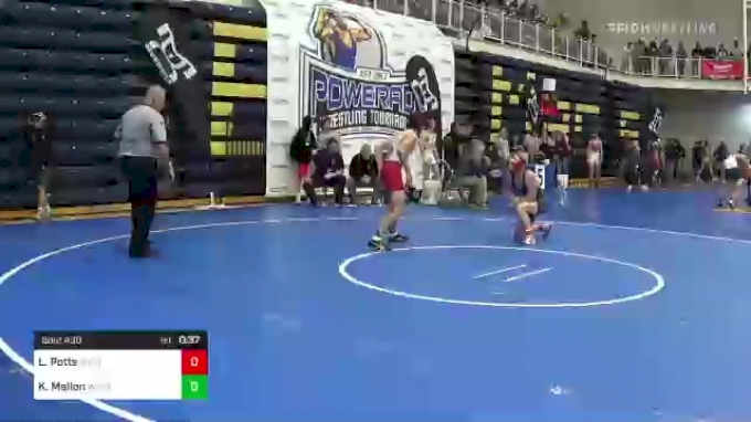 132 lbs Consy 2 - Luke Potts, West Allegheny vs Kaden Mellon, Wadsworth-OH